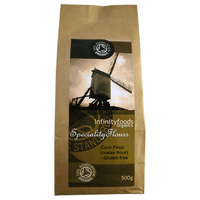 Infinity Organic Gluten-Free Corn Flour (Yellow Maize Flour) 500g ...